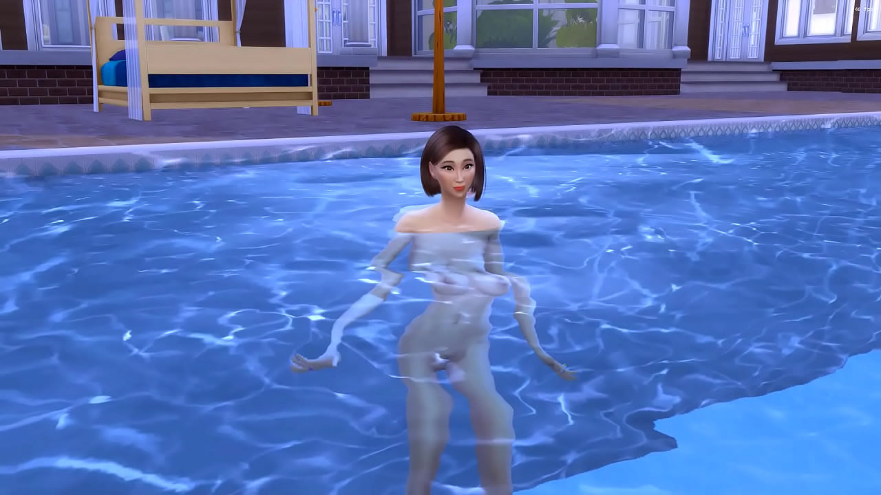 Stepsand Fucks Korean Stepmom After Swimming In The Pool Fucking And Korean Movie Sex Scene 